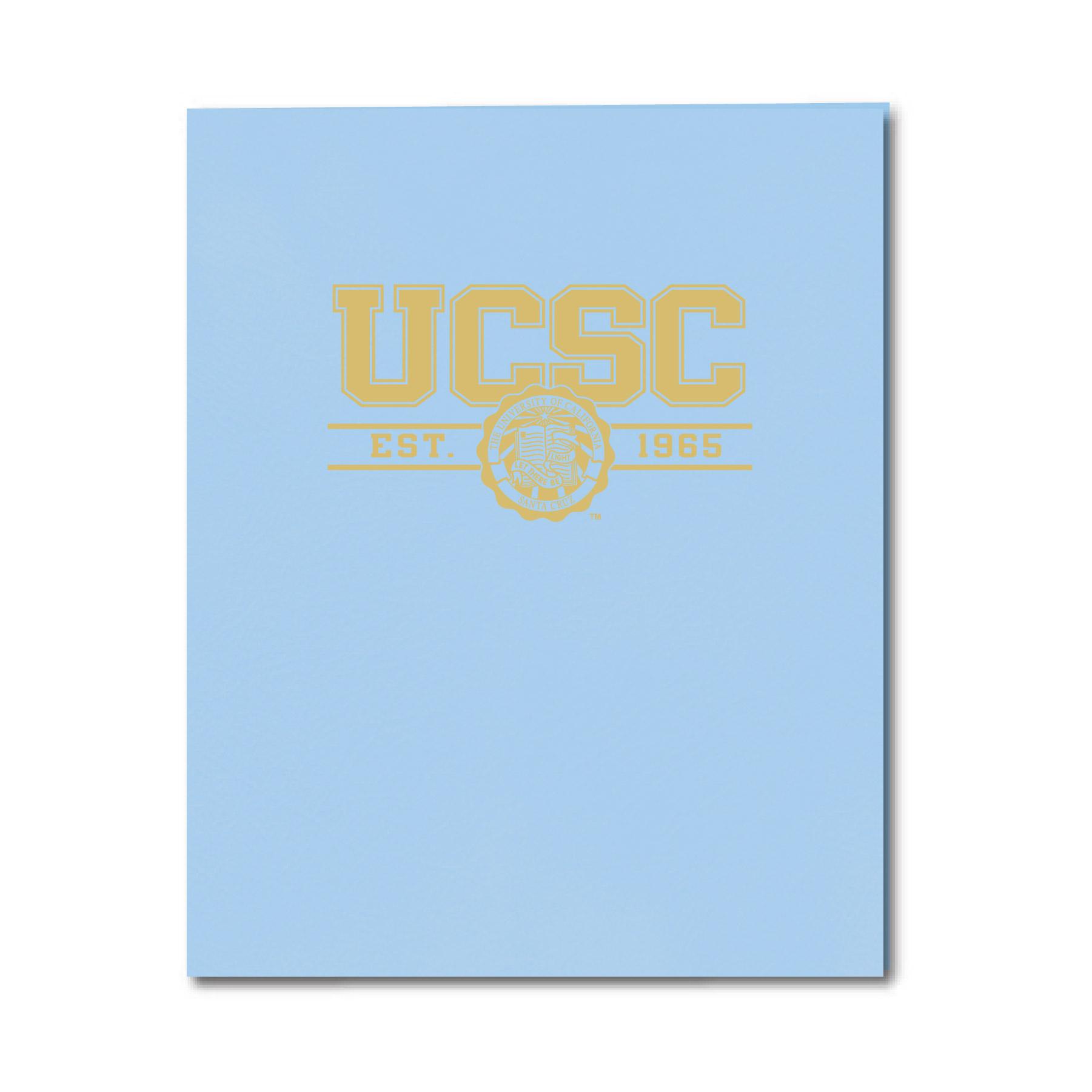 UCSC MATTE LIGHT BLUE FOLDER