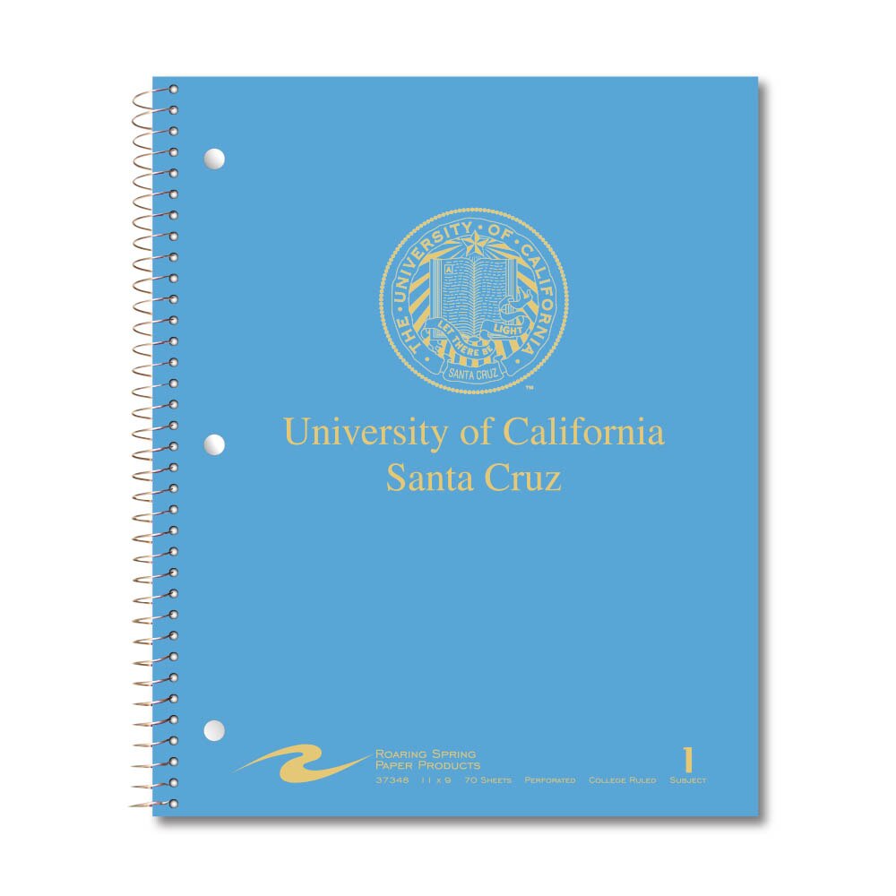 UCSC SEAL 1-SUB CORNFLOWER BLUE NOTEBOOK